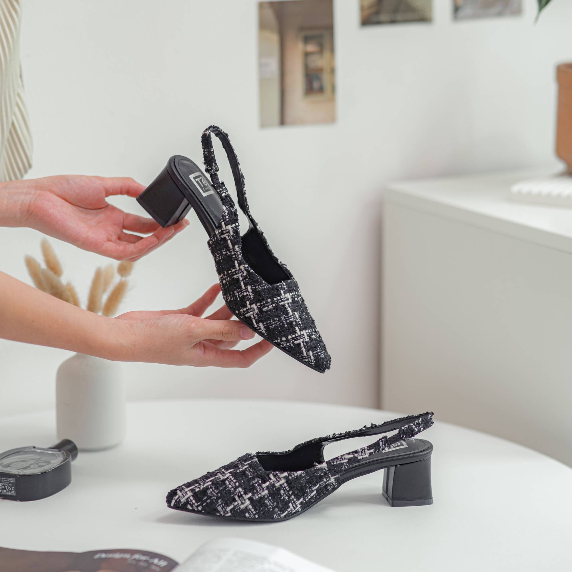 Wool Temperament High Heels 小香风气质款