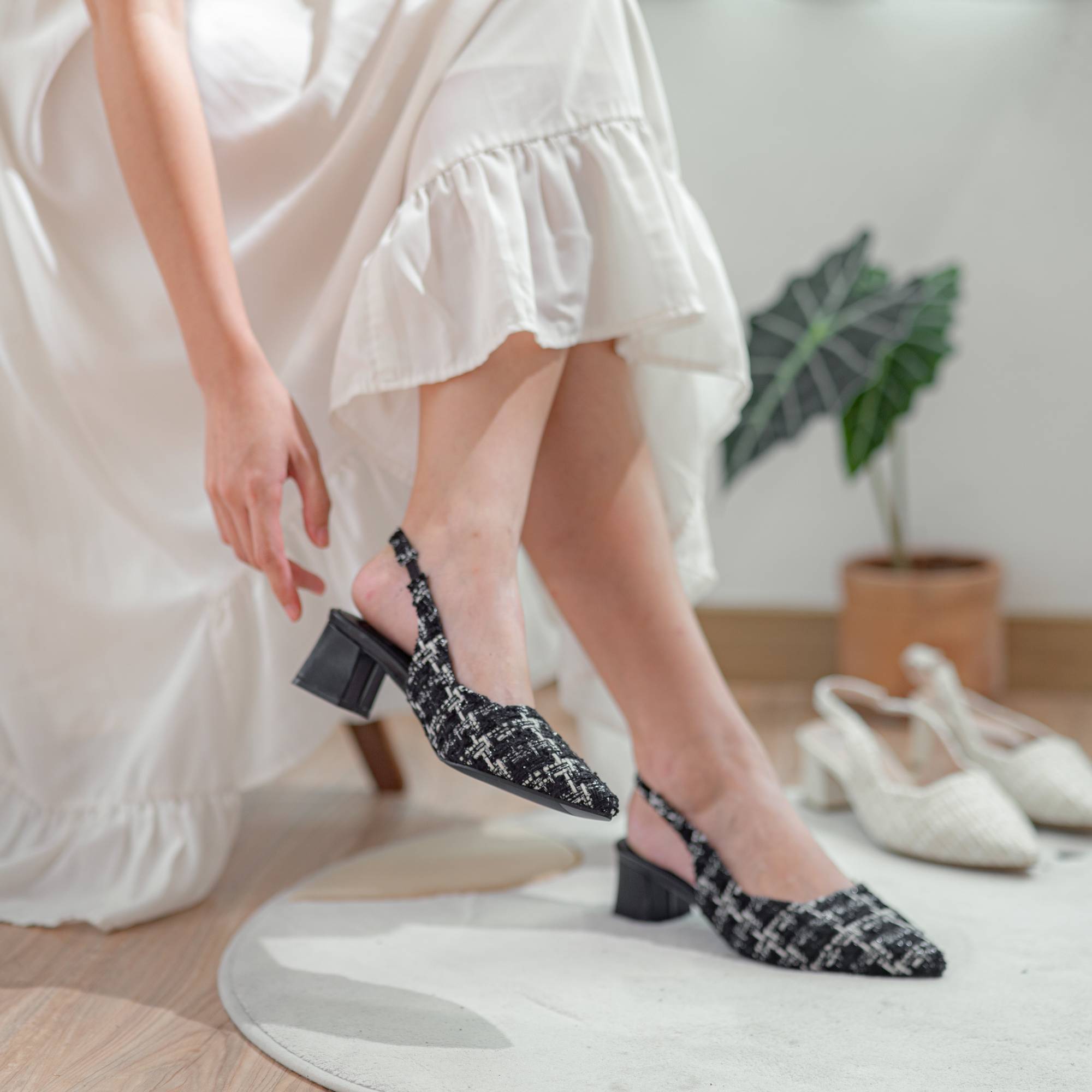 Wool Temperament High Heels 小香风气质款